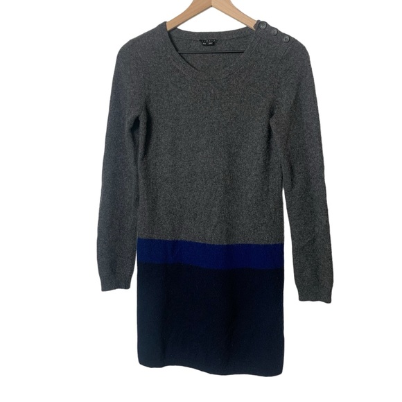 Theory | Dresses | Theory 0 Cashmere Colorblock Sweater Dress Zurie ...